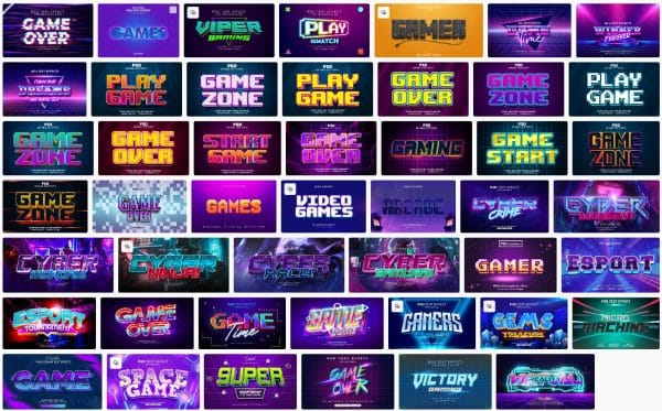 Download 45+ Video Game Text Effect | Poster.vn