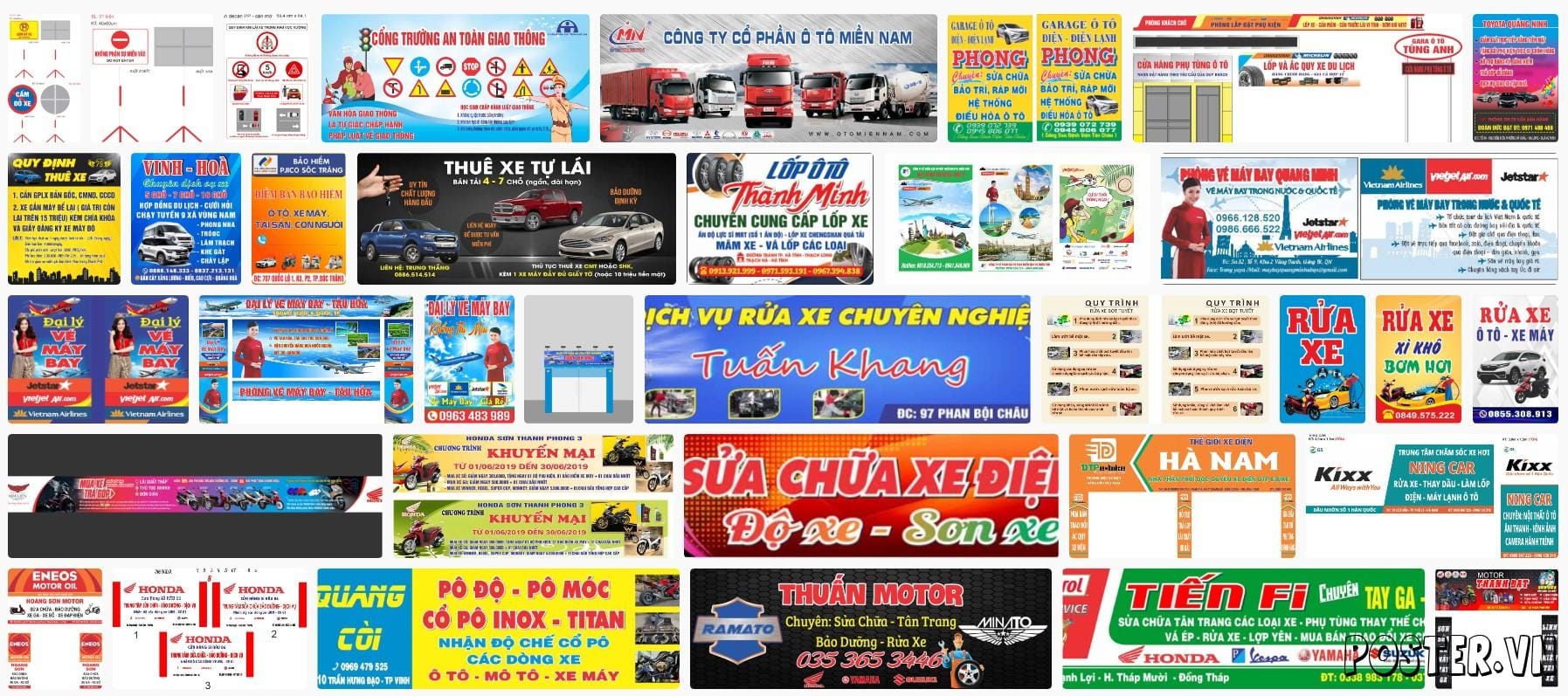 Biển bảng Ôtô - Xe máy - Máy bay | Poster.vn