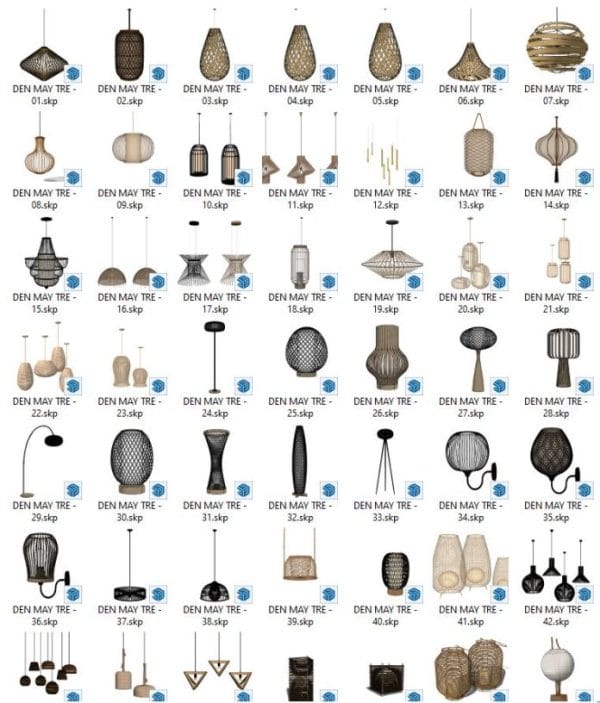 Download 70+ Đèn mây tre đan SketchUp | Poster.vn