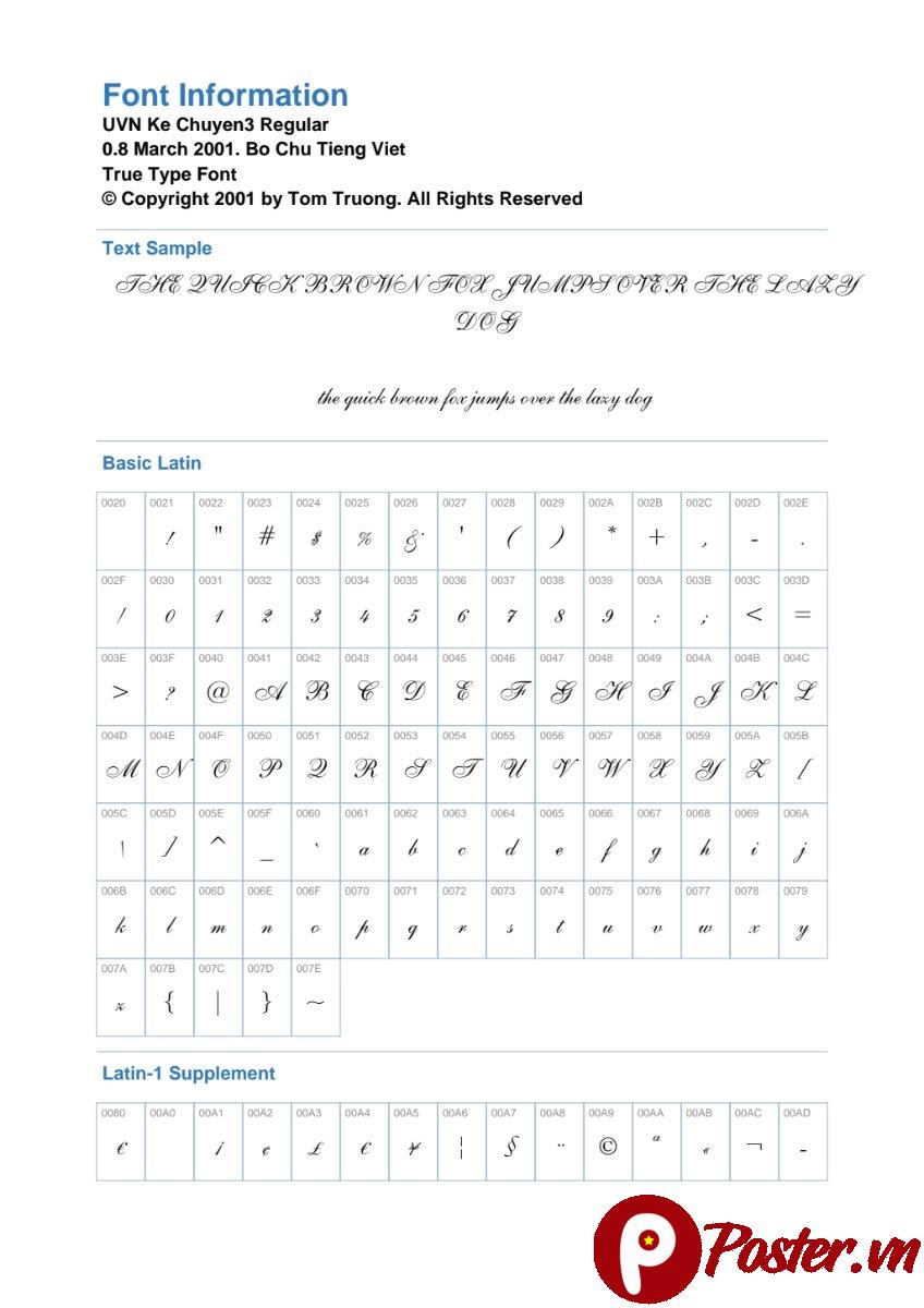 Download Font UVN Giay Trang Bold Việt Hóa | Poster.vn