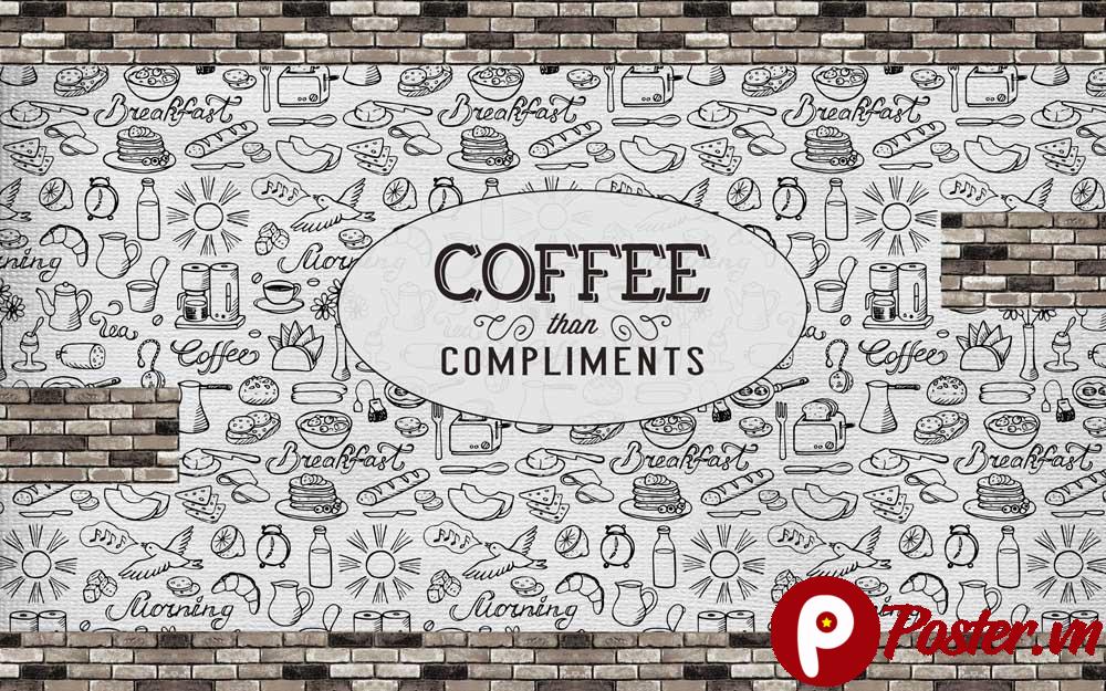 Download Tranh Tường Quán Cafe Vector Đẹp | Poster.vn