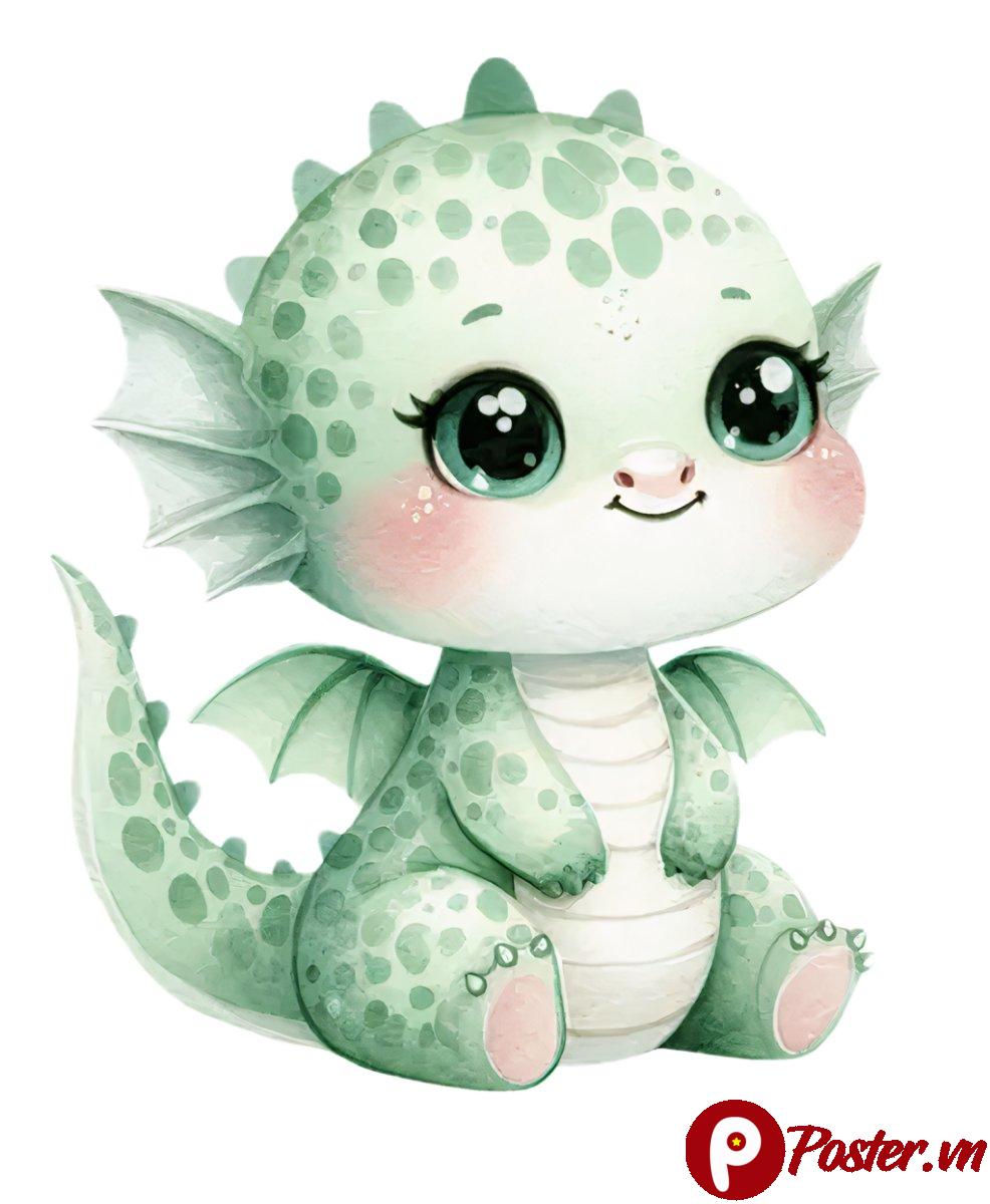 Download Hình ảnh Rồng Con Dễ Thương | Poster.vn