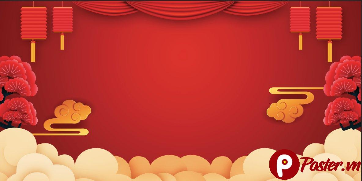 Download Background Tết Đỏ Vector Đẹp | Poster.vn