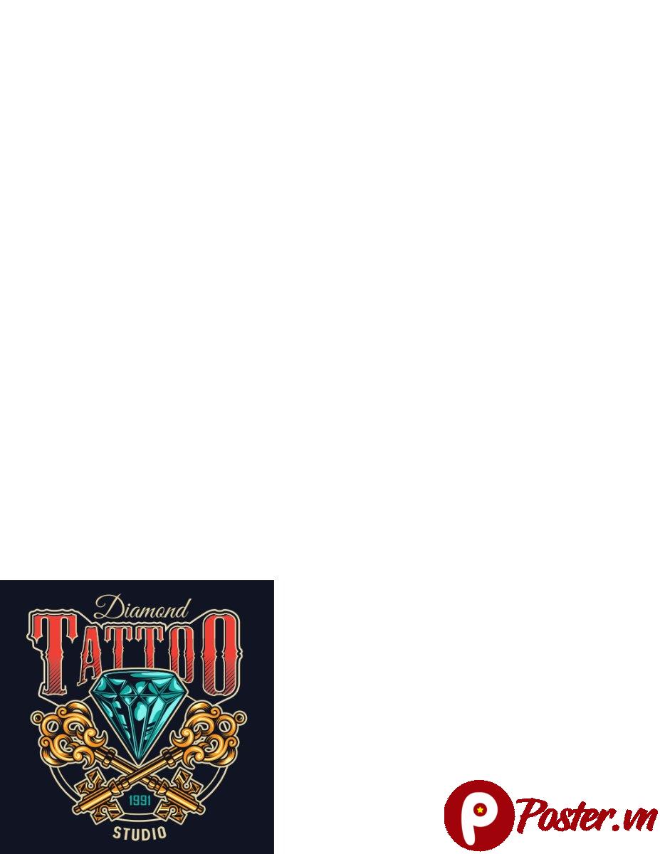 Download Logo Tattoo Diamond Wings Vector | Poster.vn