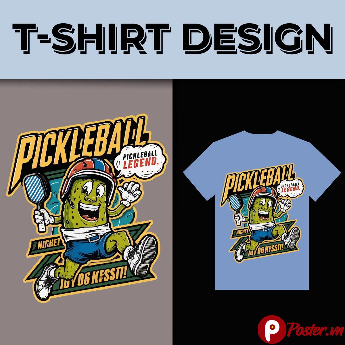 Download Vector Áo Thun Pickleball Độc Đáo | Poster.vn