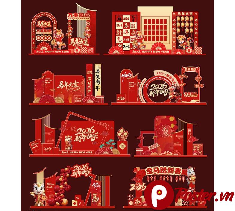 Download Mẫu Banner Tết 2026 Vector Đẹp | Poster.vn