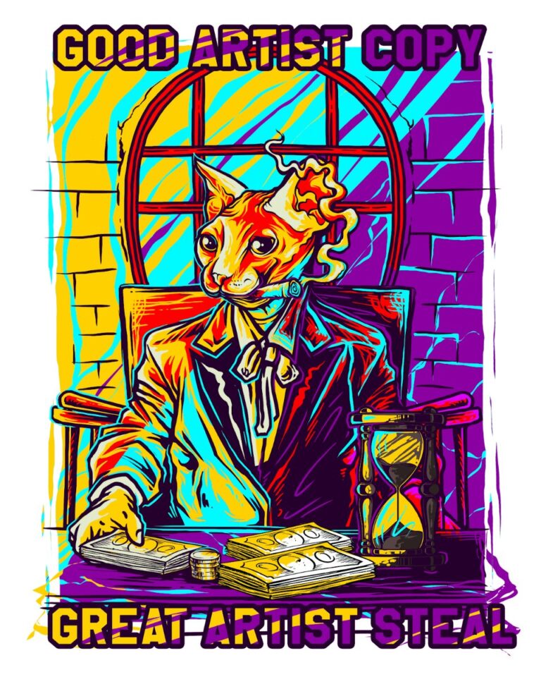 Download Vector Mèo Trippy Độc Đáo | Poster.vn