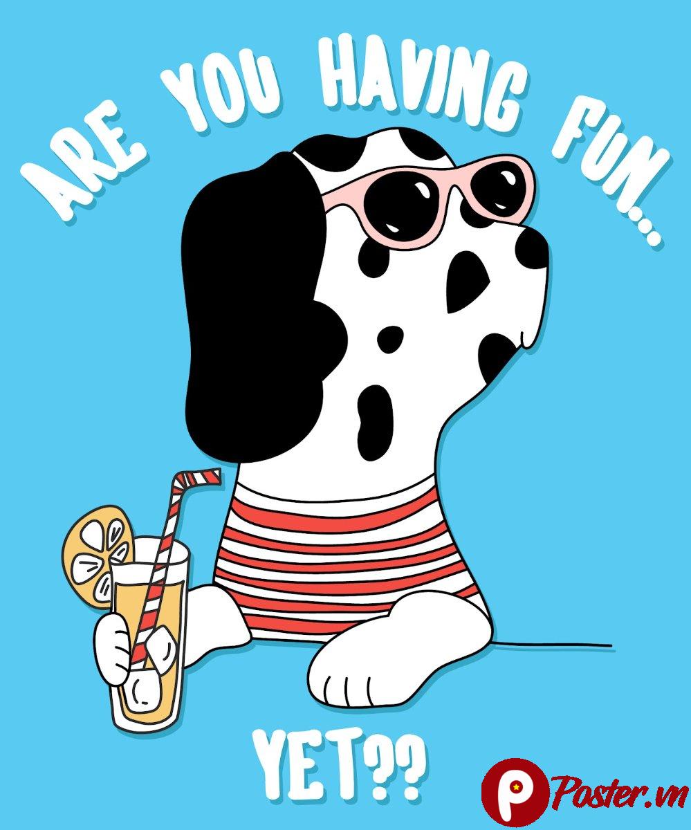 Download Hình ảnh Chú Chó Hài Hước Vector | Poster.vn