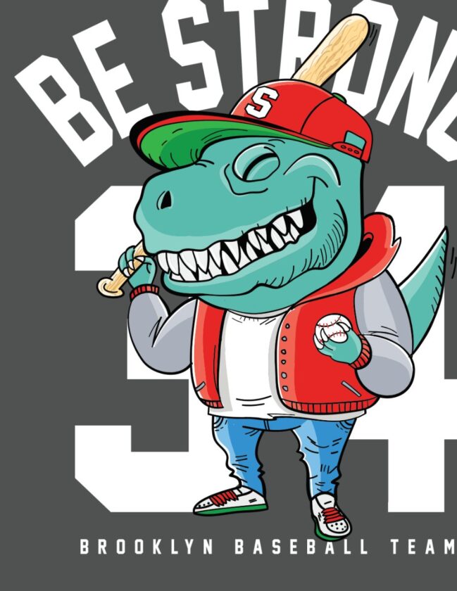 Download Vector Khủng Long Zombie Punk | Poster.vn