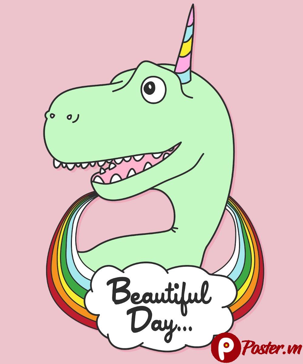 Download Vector Khủng Long Trượt Ván Cool Ngầu | Poster.vn