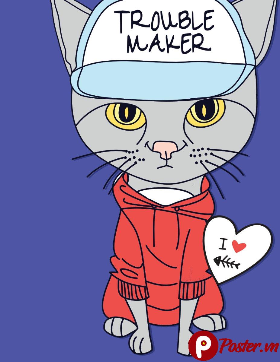 Download Vector Mèo Gangster Độc Đáo | Poster.vn