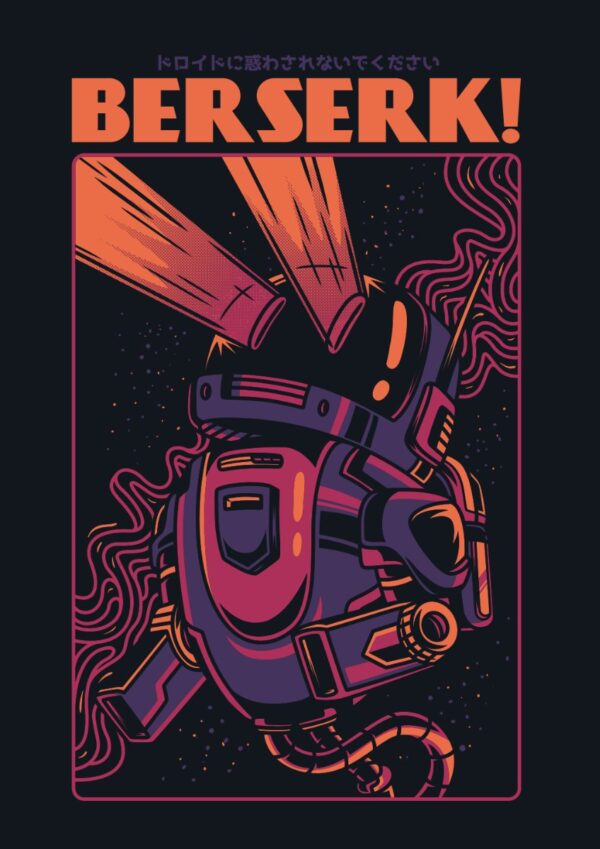 Download Vector Robot Trượt Ván Phong Cách Retro | Poster.vn