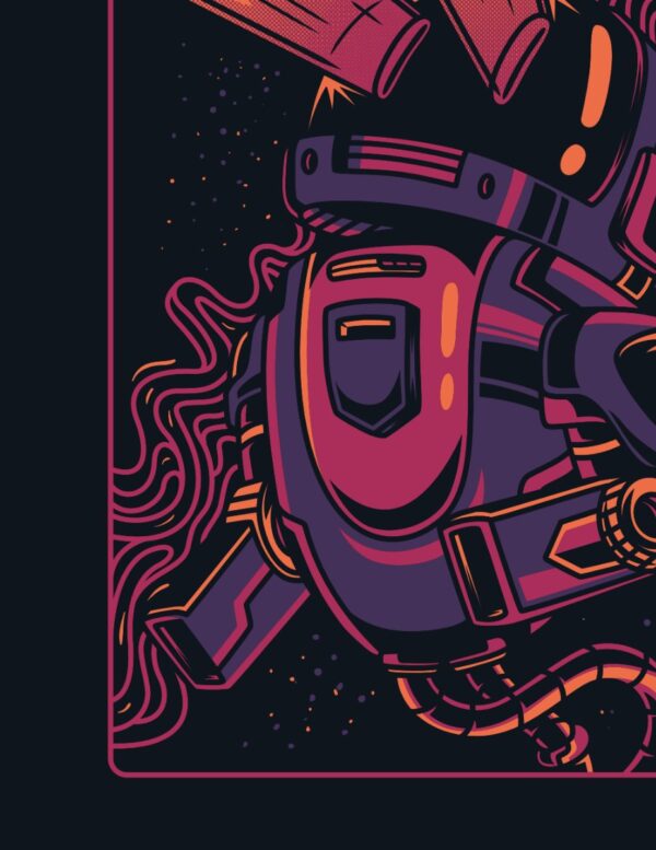 Download Hình ảnh Robot Cảnh Báo Vector | Poster.vn