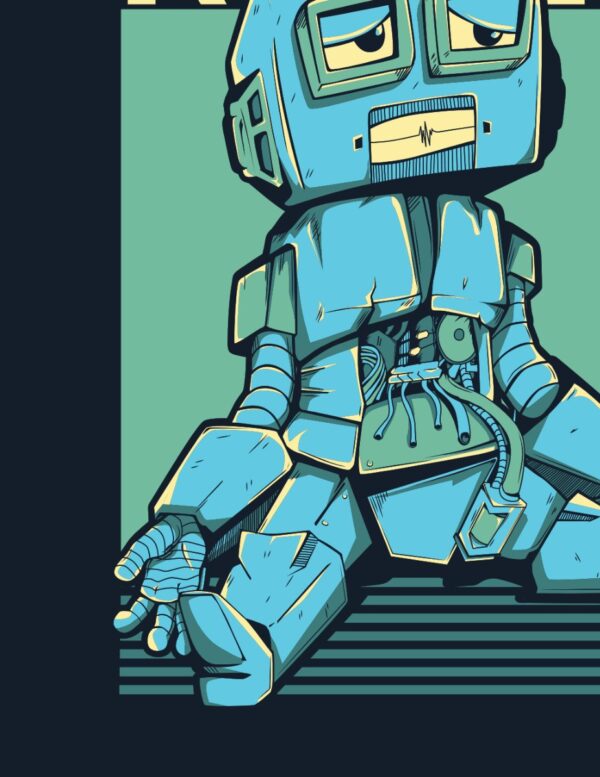 Download Vector Robot Não Bộ Đỏ Đen | Poster.vn